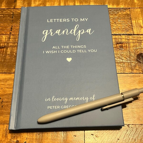 Loss of Grandma Memorial Gift, Letters to My Grandma Grief Journal ...
