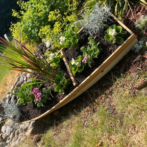 Large Boat Planter, Personalised, Plant/flower Pot, Garden, Pond, Home ...