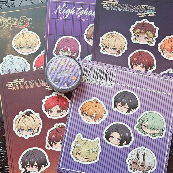 Otome Game Washi Tape Chibi Head Series - Etsy