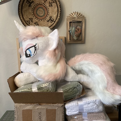Pony Mare Laying Reclining Plushie Sewing Pattern 05 Minky Stuffed ...