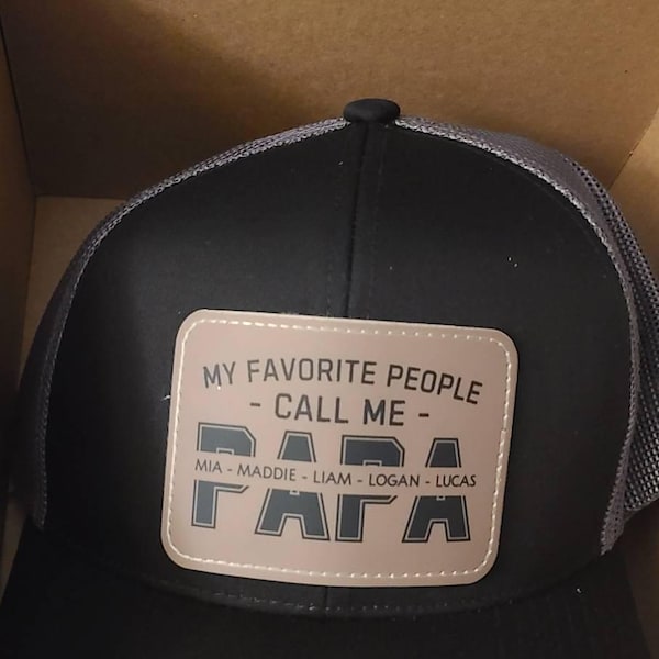 My Favorite People Call Me PAPA Hat, Personalized Papa Hat, Papa ...