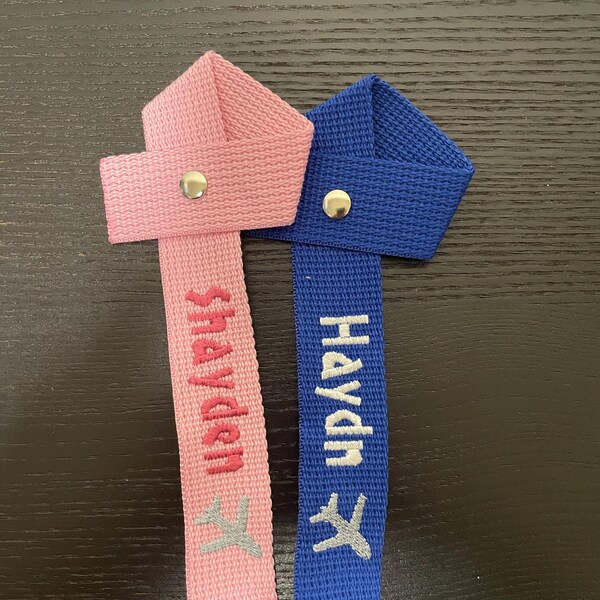 Personalized School Bag Tag | Embroidery Accessory | Kids Name Tag | ID ...