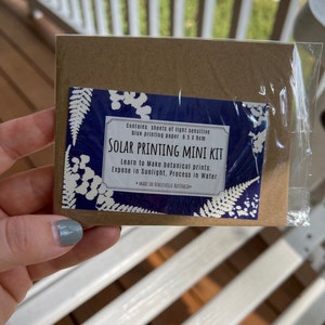 DIY Solar Printing Kit Craft Kit Cyanotype Kit Solar | Etsy
