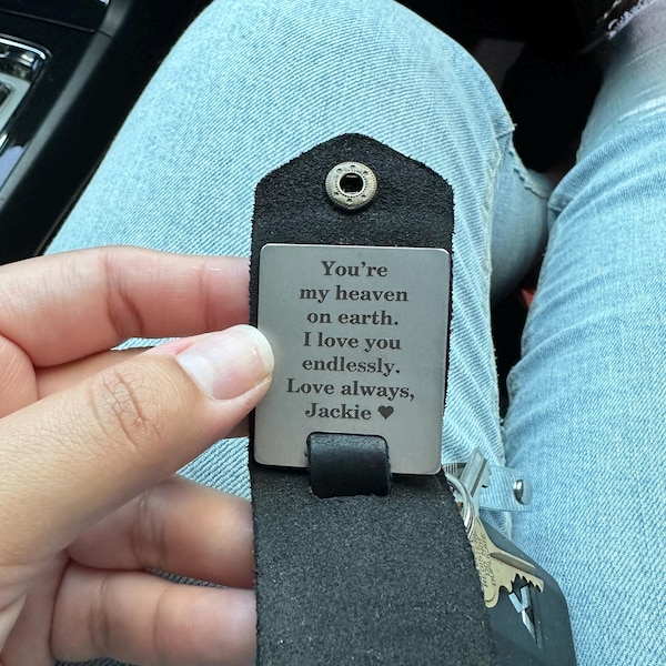Man Accessory - Leather Keychain With Photo, Personalized Gifts for Him ...
