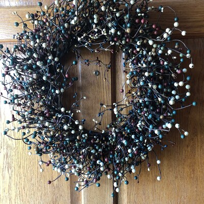 Primitive Berry Garland Hodgepodge Mixed Berry Garland, Primitive Home ...