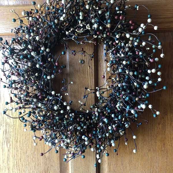 Primitive Garland, Rustic Garland, Berry Garland, Hodge-podge Mixed ...