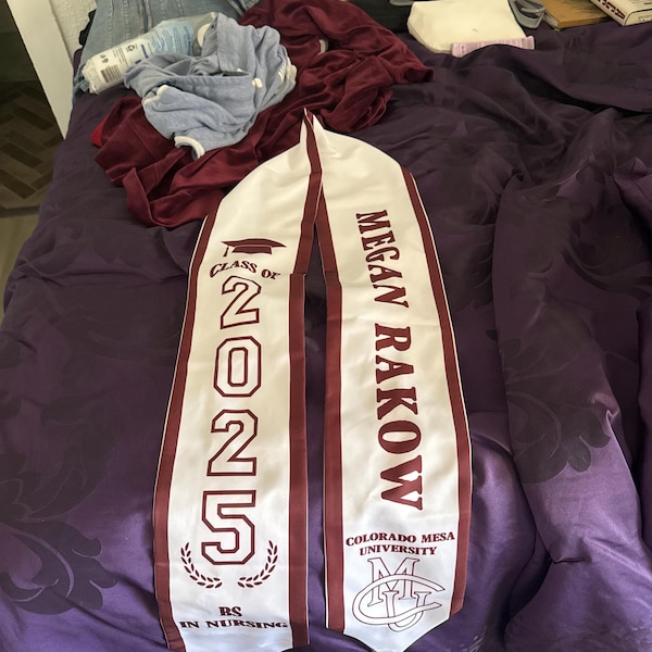 Custom Puerto Rico Graduation Sash, Personalized Latina Graduation ...