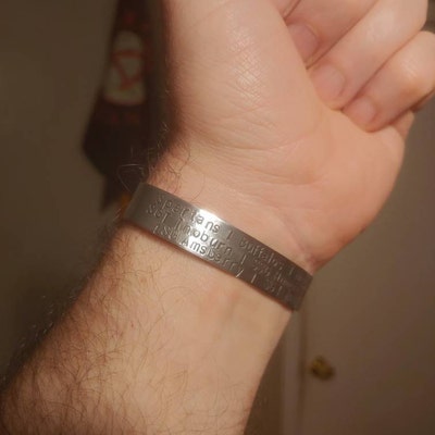 Fallen Hero Memorial Hand Stamped Bracelet, Remembrance Cuff, Always in ...