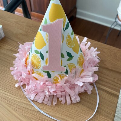 Pink Lemonade Party Hat Lemonade Stand Birthday Party, Pink Lemonade ...