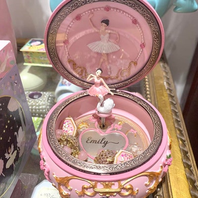 Personalized Ballerina Girl Rotate Music Box With Engraved for Girls ...