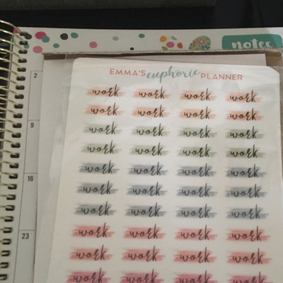 Day off Watercolor Swatch Planner Sticker on PREMIUM MATTE / 44 Planner ...