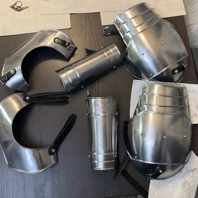 Medieval Knight Leg Guard &sabaton Armor, Larp Armor, Functional Armor ...