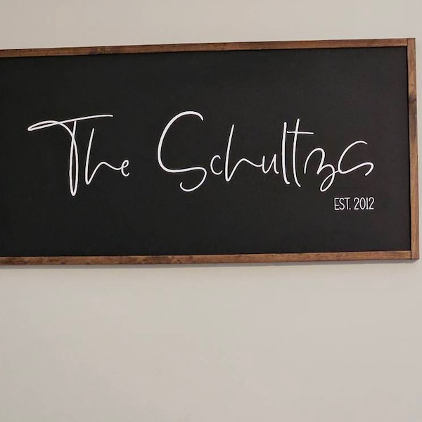 Personalized Last Name Sign, Family Name Sign, Custom Last Name Sign ...