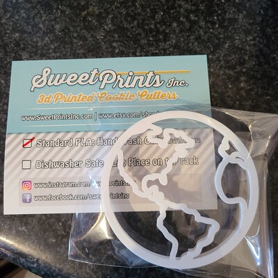 Earth/world Cookie Cutter/multi-size - Etsy