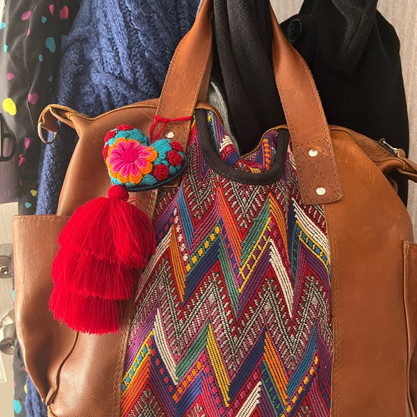 Tenango Tassel, Otomi Tassel, Colorful Tenango Art, Tenango Embroidery ...