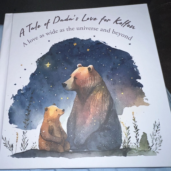 Father's Day Book for Dad, Gift for Husband, Personalized Book for Dad ...