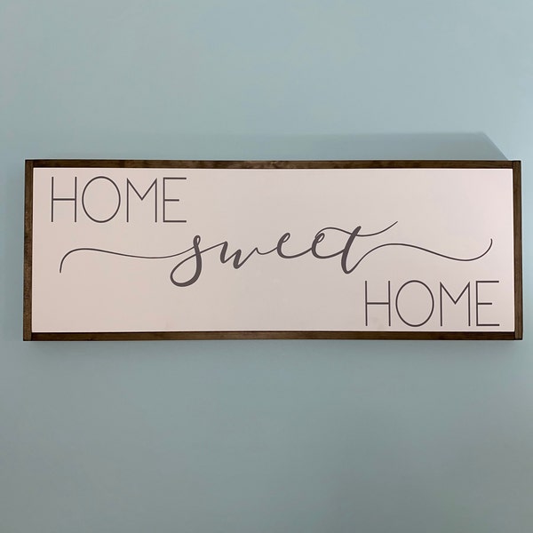 Home Sweet Home Sign | Above Couch Sign | Living Room Signs | Home ...