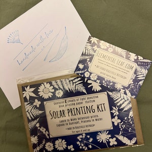 DIY Solar Printing Kit , Craft Kit , Cyanotype , Kit , Solar Printing ...