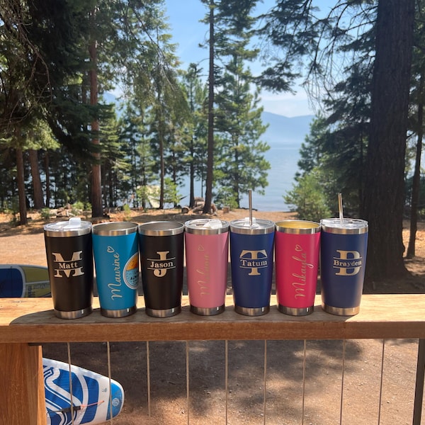 Personalized 20oz Vacation Tumbler, Custom Travel Mug, Girls Trip Gifts ...