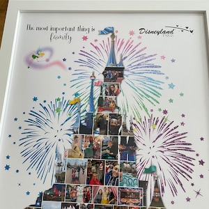 Disney World Skyline Photo Collage Wall Art Home Decor Digital ...