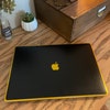 New MacBook M1, M2 Air, M1 Max MacBook Pro Black Leather Satin Gold ...