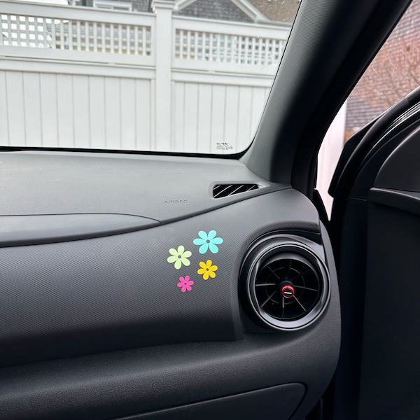 Flower Mirror Decal, Car Mirror Decal, Flower Decal, Mirror Sticker ...