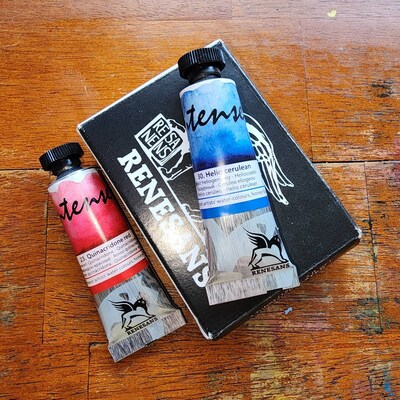 Renesans Intense Watercolor Paint Set of 8 15ml Tubes With Palette - Etsy