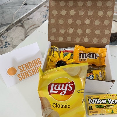 Little Box of Sunshine SUNFLOWER Care Package, Sending Sunshine, Snack ...