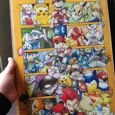 Pokémon R/B/Y Gym Leaders and Red/blue Set of 10 A4 Sized Posters - Etsy