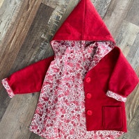 Coat Sewing Pattern With Pixie Hood, Sizes 0-10y, With Step-by-step ...