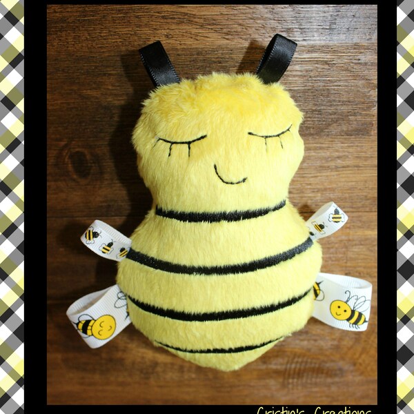 Embroidery Design for Machine Embroidery Bee Softie Toy In-the-hoop ITH ...
