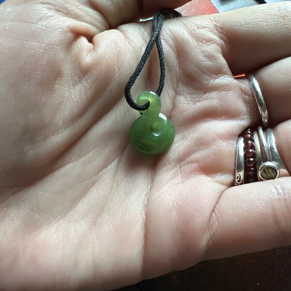 Jade Infinity Twist Pendant, .75" Canadian Cassiar Jade - Etsy