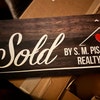 Sold by Sign House Shaped 23x23 Different Design on Each Side 1/4 Thick ...