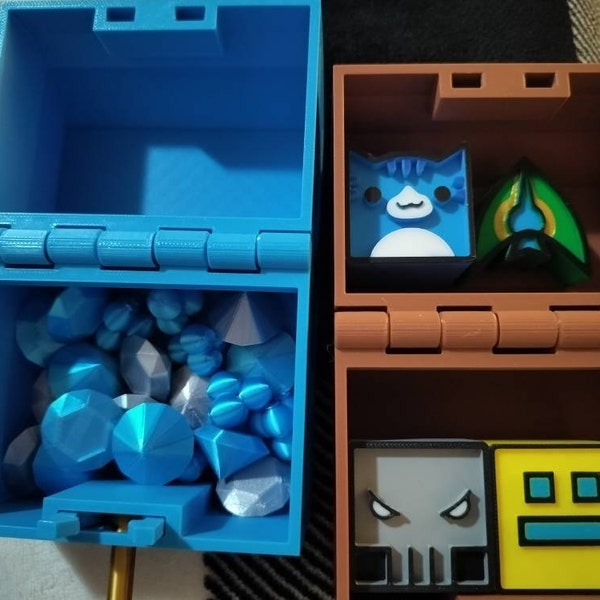 Geometry Dash Toys, 3D Printed Cubes, Geometry Dash Icons, Cake Toppers ...