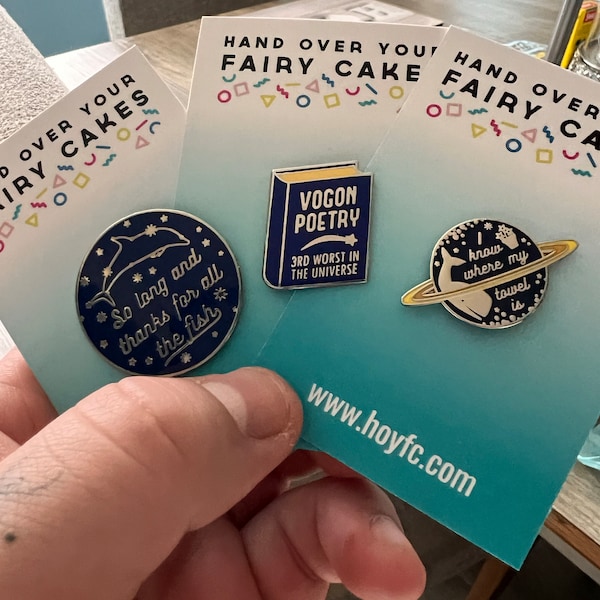 Vogon Poetry Enamel Pin Badge - Etsy