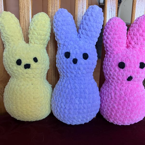 Peep Bunny, Jumbo Peep, Pattern Bundle, Crochet Pattern, PDF, Digital ...