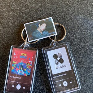 BTS Keychain GQ Magazine Cover Photo Kpop V Jimin | Etsy