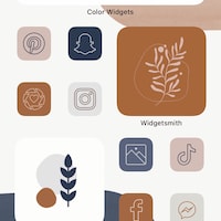 Sage Green Boho Desktop Wallpaper Organizer Includes Folders - Etsy Canada