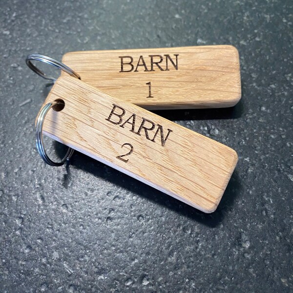 Small Oak Key Ring - Etsy