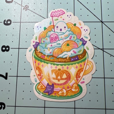 Rainbow UFO Sticker Transparent Sticker Vinyl Sticker Die Cut Sticker ...