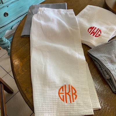 Monogrammed Waffle Weave Spa Wrap-graduation Gift-bridesmaid Gift ...