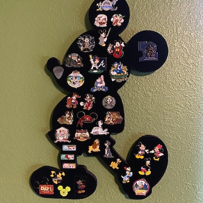 Mickey Mouse Pin Display Board. Showcase and Hold Your Pin Lot of 50 ...