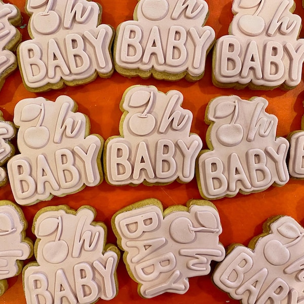 Daisy Cookie Stamp & Cutter, Daisy Flower, Stem, Floral, Dainty, Raised ...