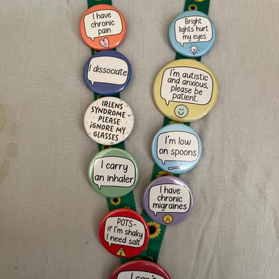 Autism Badge Set INCLUDES 6 Badges Badge Packs Autism - Etsy