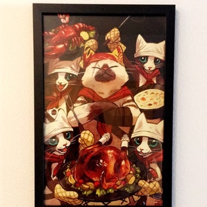 Meowscular Chef 11x17 Print Monster Hunter World Palico Fan Art - Etsy