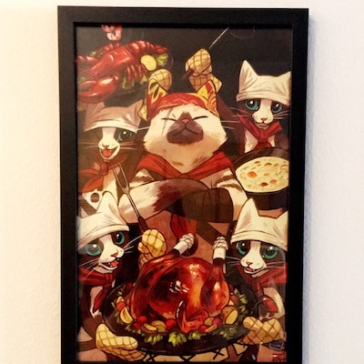 Meowscular Chef 11x17 Print Monster Hunter World Palico Fan Art - Etsy