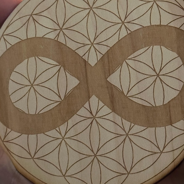 Infinity Flower of Life Crystal Grid - Infinity Crystal Grid - Altar ...