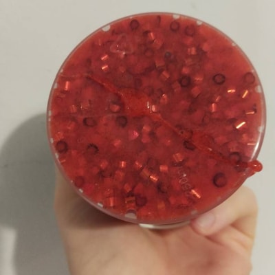 Starberry Slime Red Clear Slime With Glitter Strawberry Scented Slime ...