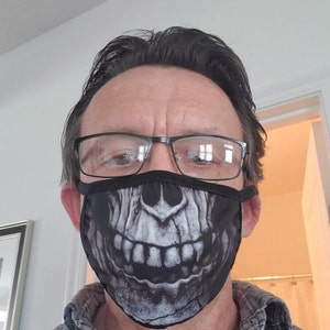 Skeleton Face Mask Reusable Face Mask Washable Face Mask - Etsy