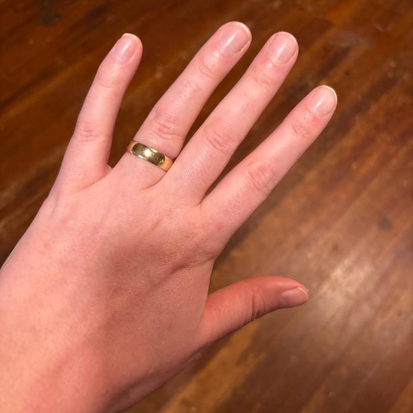 14k Solid Yellow Gold Domed Wedding Band | 2mm - 8mm Gold Ring ...